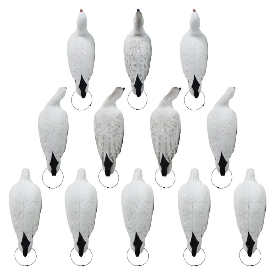 Rugged Series Full Body Snow Goose Touchdown Decoys 12-Pack | Hardcore ...